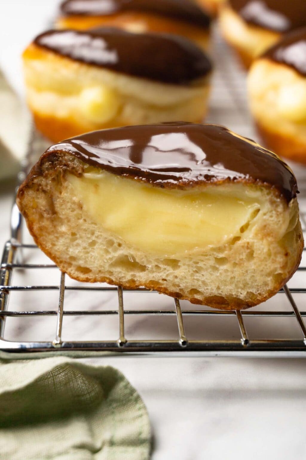 Boston cream donuts - Sugar Pursuit