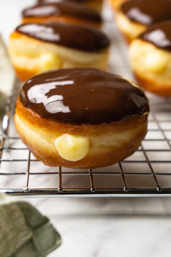 Boston cream donuts - Sugar Pursuit