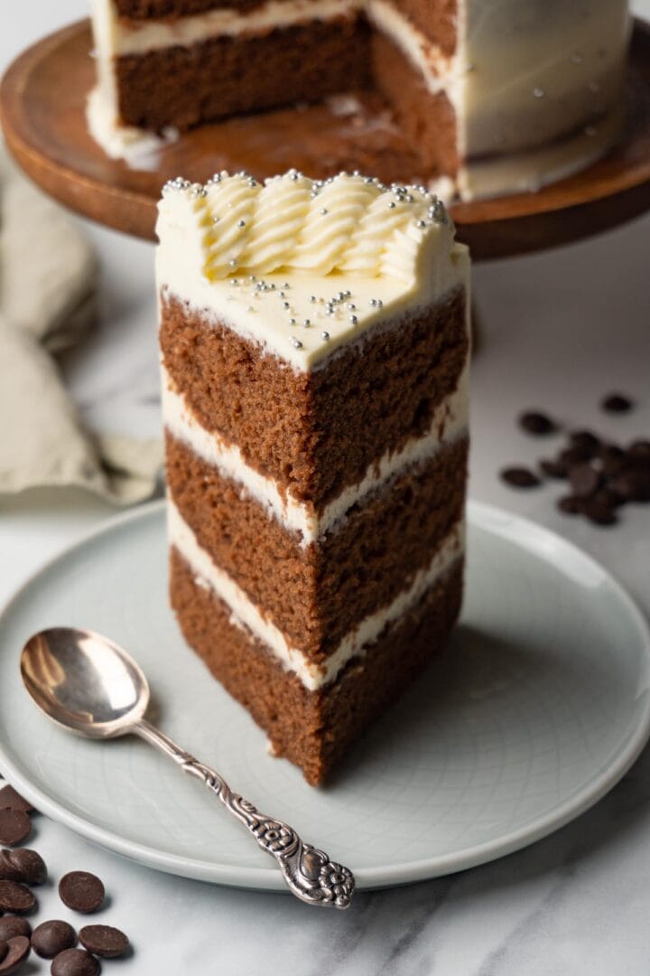 Chocolate cake with cream cheese frosting - Sugar Pursuit